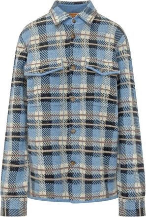 Guest In Residence Plaid Work Shirt - - Jackets - Damen - Blau - XS