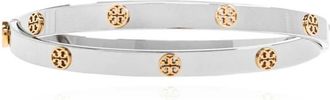Tory Burch Femme, Accessoires, Gris, Taille: M Icon Double Bracelet