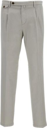 BRIGLIA 1949 Homme, Pantalons, Gris, Taille: S Slim-fit Pantalons