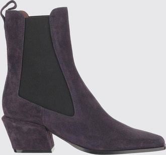 PARIS TEXAS Bettina Western-Chelsea-Boots aus Veloursleder mit mittelhohem Absatz