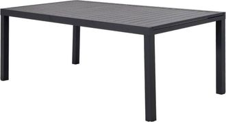Sweeek Ausziehbarer Gartentisch aus Aluminium f&uuml;r 10-12 Personen