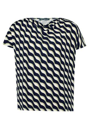 Betty Barclay Kurzarmshirt Damen mit Wasserfallausschnitt (1-tlg)