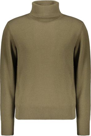 Herno Homme, Pulls, Vert, Taille: 2XL Pull à col roulé en laine côtelée