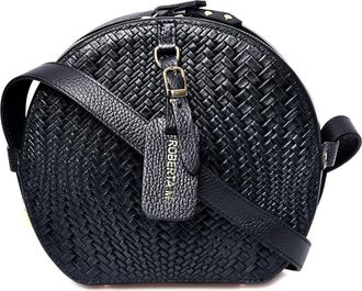 Roberta M Schwarz Rindsledertasche