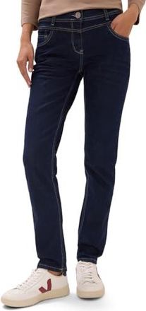 Cecil 3716470 Jean délavé Coupe décontractée, Délavage rainuré, 33W / 30L Femmes
