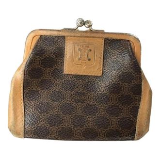Celine Portefeuille en cuir Pre-owned - Femme - Pre-owned - Brun - Taille: ONE Size
