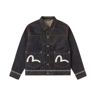 Evisu Herren, Jacken, Blau, MGr&ouml;&szlig;e