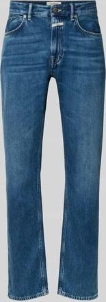 Closed Straight Fit Jeans mit Logo-Patch