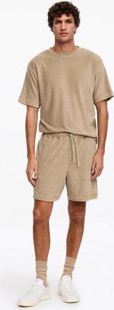 Arket Shorts Aus Baumwollfrottee -Beige