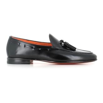 Santoni Homme, Chaussures, Noir, Taille: 41 EU Mocassin &agrave; pampilles