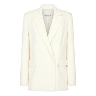 Dondup Velvet Double-Breasted Blazer - - Jackets - Damen - Beige - M