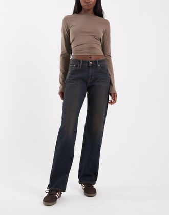 Levi's Superlow Straight Denim-Jeans in Dunkelblau