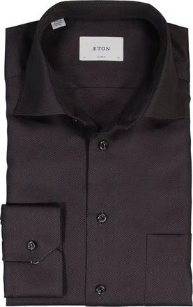 Eton Herren Hemd braun Kent