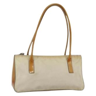 Prada Sac bandouli&egrave;re vintage en nylon Pre-owned - Femme - Pre-owned - Beige - Taille: ONE Size