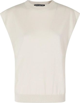 Department Five Department Five, Femme, Pulls, Beige, Taille: 40 FR Gabuti Gilet Oblo