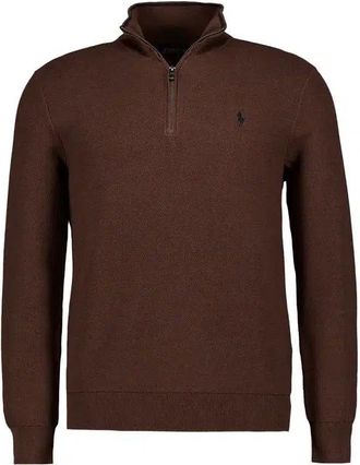 Polo Ralph Lauren Herren Troyer braun Baumwolle unifarben
