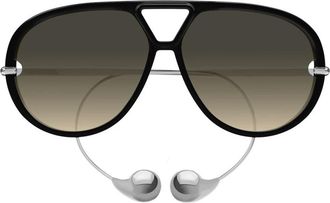 Bottega Veneta unisex, Accessoires, Gris, Taille: 63 MM Bv1273S 010 Lunettes de soleil