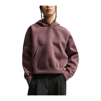 Nike Femme, Sweatshirts et sweats &agrave; capuche, Violet, Taille: 42 FR Sweat &agrave; Capuche Oversize en Molleton