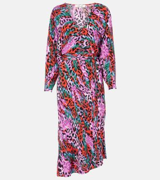 Diane Von Fürstenberg Robe midi Eloise à motif léopard