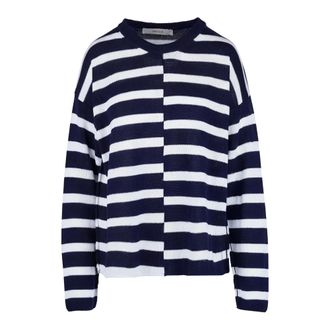 Jucca Femme, Pulls, Multicolore, Taille: 36 FR Pull ras du cou &agrave; rayures contrast&eacute;es