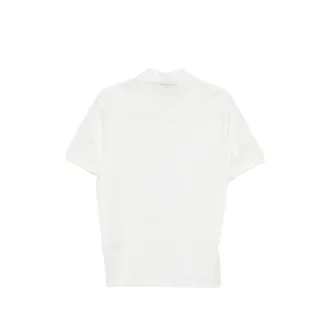 Emporio Armani Cotton Blend Polo - White