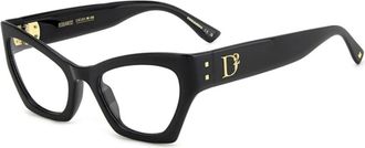 Dsquared2 Femme, Accessoires, Noir, Taille: 53 MM Cat Eye Lunettes
