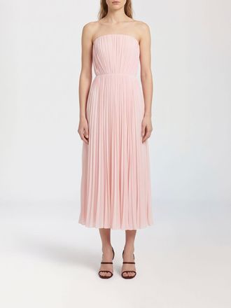 Magda Butrym Plissiertes schulterfreies Midi-Cocktailkleid aus Cr&ecirc;pe von