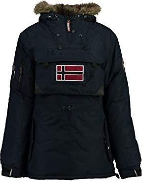 Geographical Norway Bulle Lady - Parka Chaude Femme Imperm&eacute;able - Manteau &Eacute;pais Capuche Outdoor - Blouson Chaud Coupe Vent Hiver - Doublure Ext&eacute;rieur Veste Femmes Bleu Ma