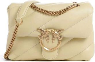 Pinko Pinko, Femme, Sacs, Jaune, Taille: ONE Size Mini Love Bag Puff