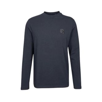 Karl Lagerfeld Langarm-T-Shirt - - Tops - Herren - Blau - M