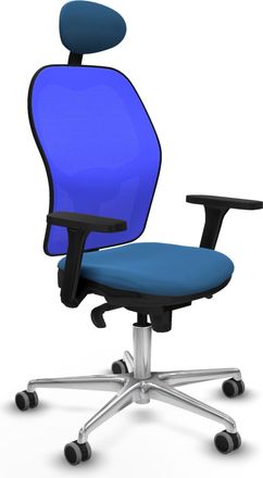 Piqueras y Crespo B&uuml;rostuhl Home Office Jorquera mit 3D-Armen, h&ouml;henverstellbarer Lendenwirbelst&uuml;tze und festem Kopfteil, ausgestattet mit 5 Positionen und injiziertem 