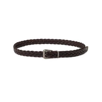 Brunello Cucinelli Braided Calf Leather Belt - Brown
