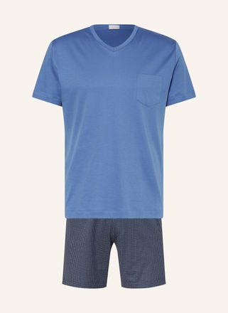 Mey Mey Shorty-Schlafanzug Serie Micro Blue blau