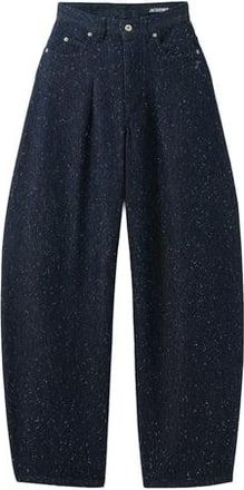 Jacquemus Jean Le De-Nimes Ovalo en coton m&eacute;lang&eacute;