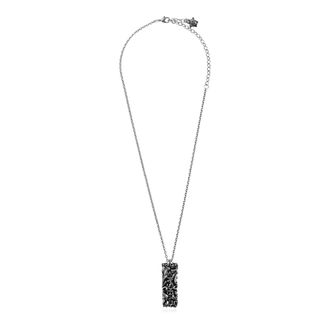 Versace Homme, Accessoires, Gris, Taille: ONE Size Collier avec un pendentif logo
