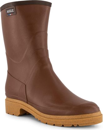 Aigle Herren Gummistiefel braun Gummi