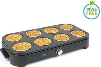 Fritel Fritel PM 2260 Pancake Maker - cr&ecirc;pi&egrave;re - sucr&eacute; ou sal&eacute; - 8 pi&egrave;ces par cuisson - petites cr&ecirc;pes de 15 cm de diam&egrave;tre - 1500 watts - 1 &agrave; 8 personnes