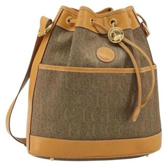 Gucci Pre-owned Canvas Bucket Bag - - Pre-owned - Damen - Braun - ONE SIZE