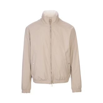 HUGO BOSS Homme, Vestes, Beige, Taille: XL Veste zipp&eacute;e r&eacute;versible en tissu peau de p&ecirc;che