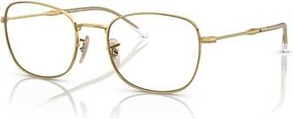 Ray-Ban Rb6497 Optics Arista Gold Fassung Klar Glas Polarisiert 51-20