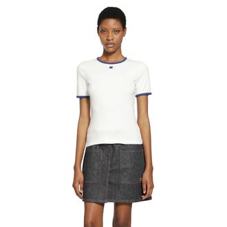 Courr&egrave;ges Cotton Jersey T-shirt