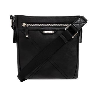 Iceberg Homme, Sacs, Noir, Taille: ONE Size Sac bandoulière en cuir