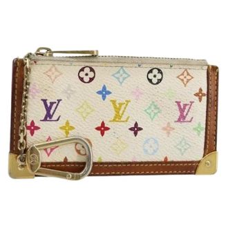 Louis Vuitton Portefeuille en toile Pre-owned - Femme - Pre-owned - Blanc - Taille: ONE Size