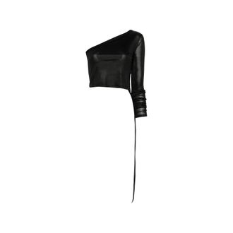Rick Owens One-Shoulder-Top - - Tops - Damen - Schwarzk - M