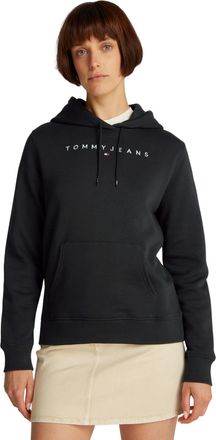 Tommy Jeans Damen Tjw Reg Tonal Linear Hoodie EXT Dw0Dw20304 Kapuzenpullover, Black (Black), XS