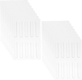 NUOBESTY 50 St&uuml;ck Selbstklebende Sto&szlig;stangenstreifen Durchsichtige Schrankt&uuml;r Sto&szlig;stangen Wand Antikollisionspolster Sicherheits Antikollisionsstreifen Anti St