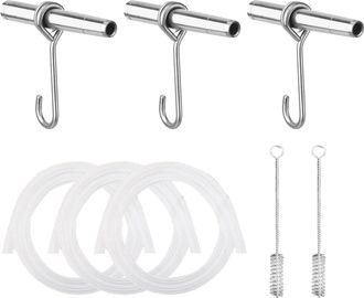 Generic Ahornsirup Zapfh&auml;hne Edelstahl Ahornsirup Saftbaum Zapfhahn Wiederverwendbare Ahornsirup Baum Wasserh&auml;hne Mit Haken, Rohr, Reinigungsb&uuml;rsten, F&uuml;r Die 