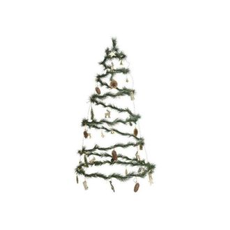 Kaemingk H&auml;ngender Spiral-Weihnachtsbaum, leuchtend wei&szlig;, Abmessung 58 cm