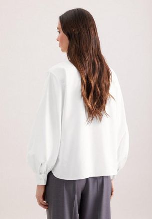 Seidensticker Schluppenbluse 1/1 Binderkragen Uni