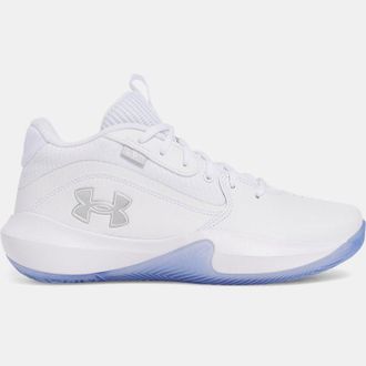 Under Armour Lockdown 7 Basketball Schuhe, unisex Wei&szlig; / Rot / Racer Rot 44.5
